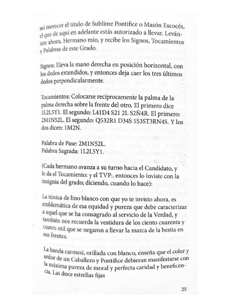 Así Merecer El Título de Sublime Pontifice o Masón Escocés | PDF