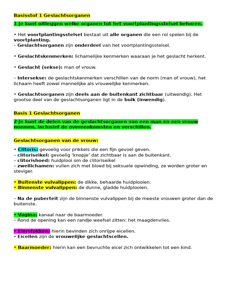 Samenvatting Thema 4 Voortplanting en Seksualiteit! Online Van Boek | PDF