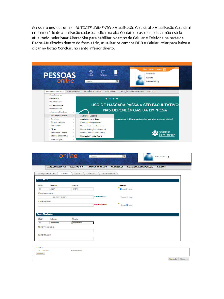 Tutorial Upd Celular POL | PDF