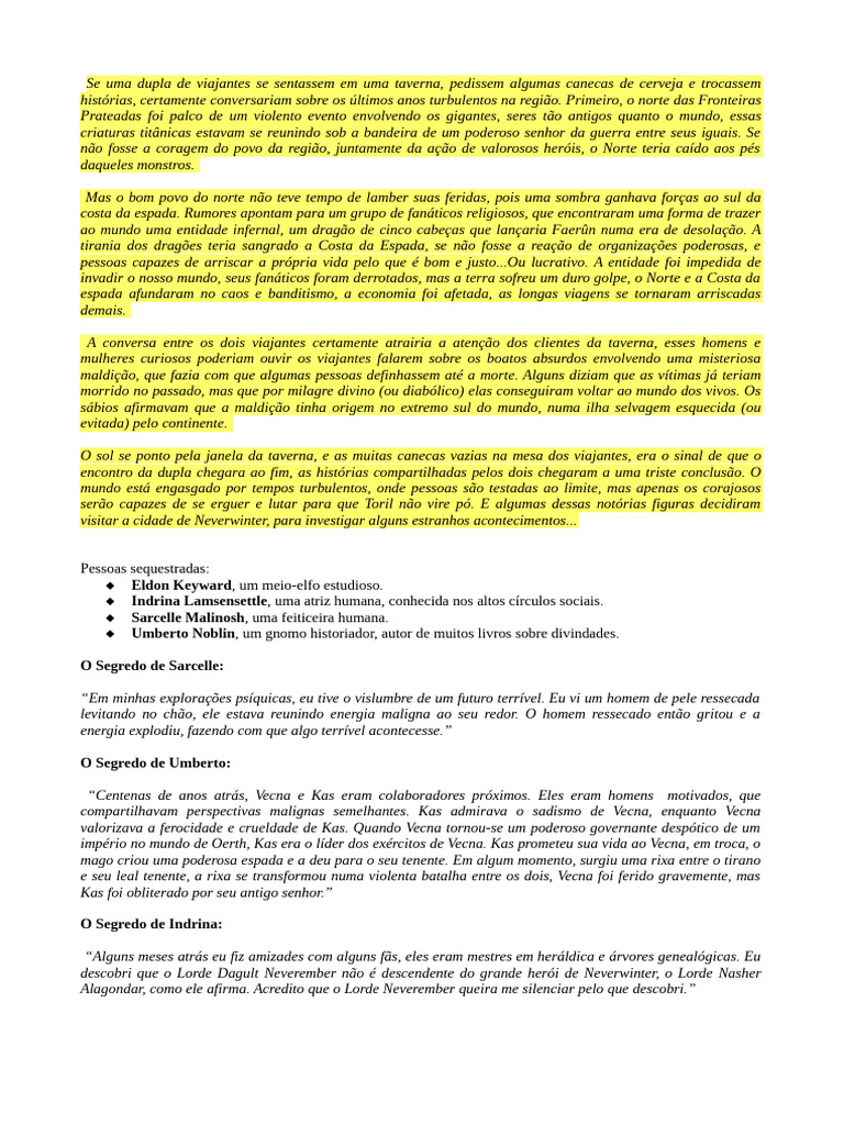 O Retorno Do Cemitério Neverdeath. | PDF