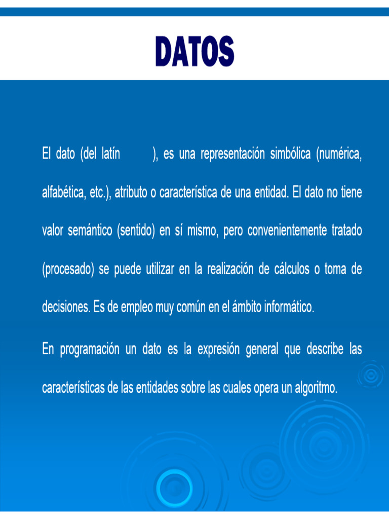 Presen10 Tipos de Datos Simples o No Estructurados T7 | PDF