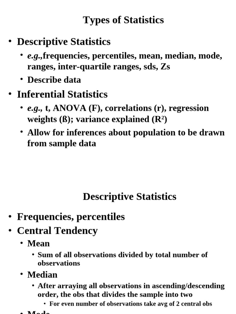 Statistical Analysis | PDF