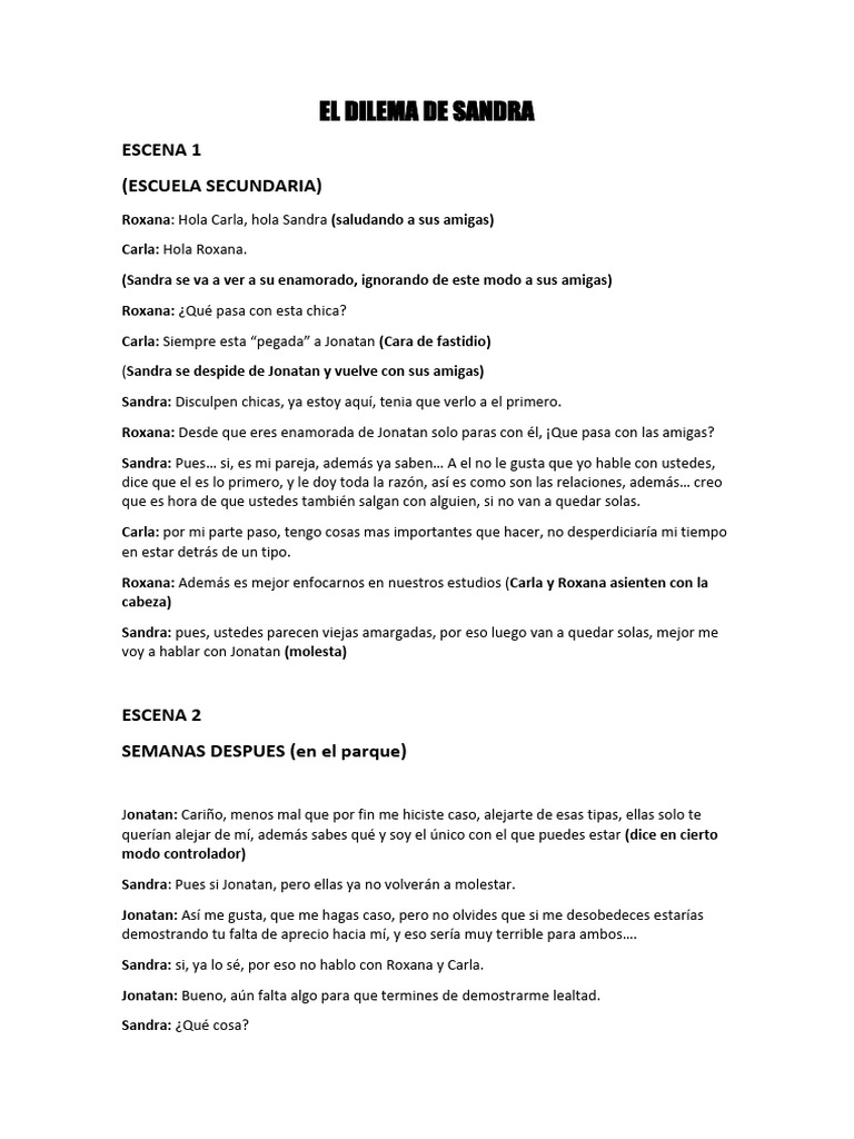 EL DILEMA DE SANDRA (2) | PDF