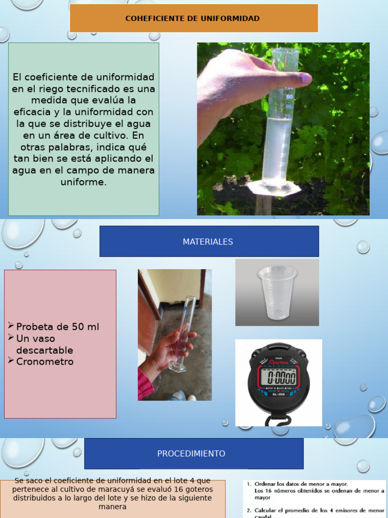 Coeficiente de Uniformidad | PDF