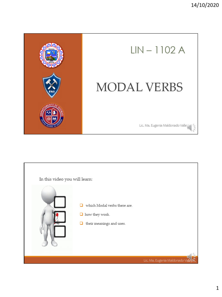 Lin 2 - Modal Verbs | PDF | Verb | Linguistic Morphology