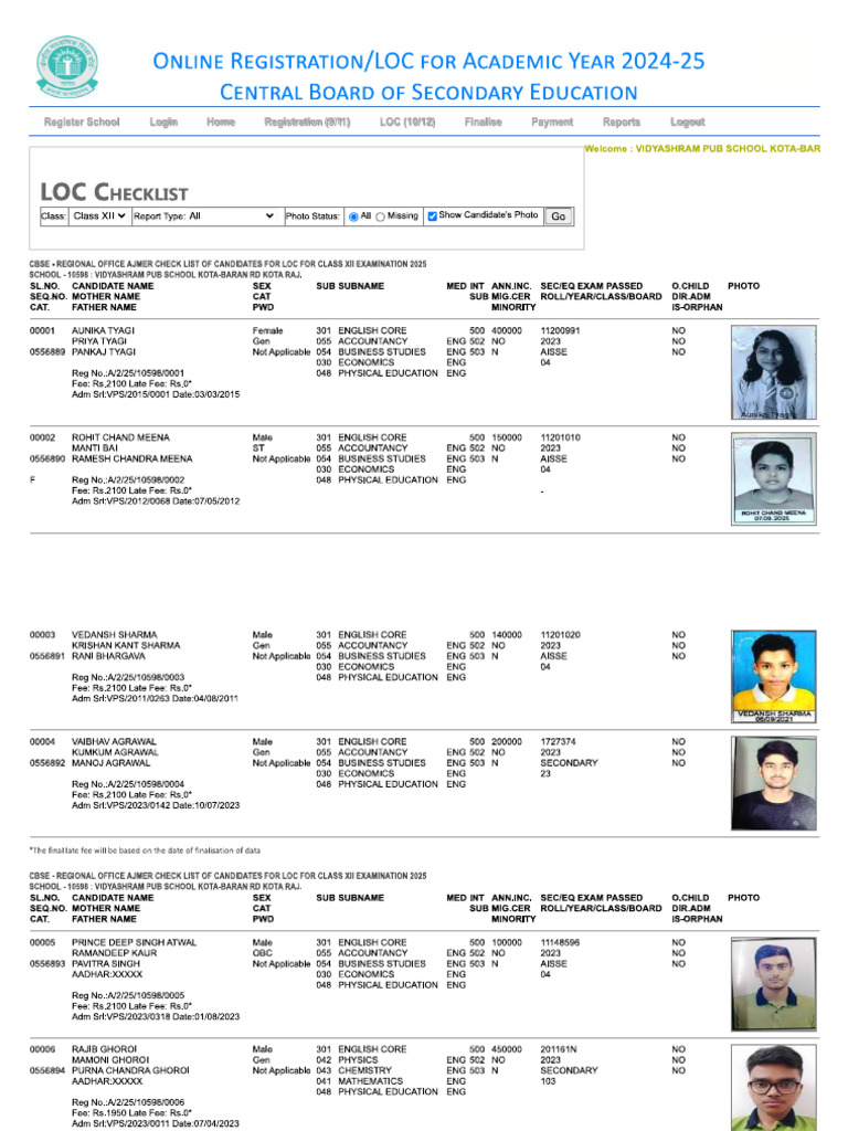 LOC Class 12th | PDF