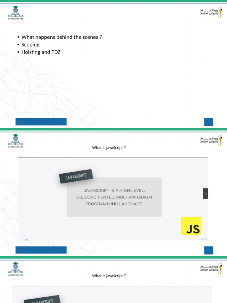 What Happens Behind The Scenes ? Scoping Hoisting and TDZ | PDF