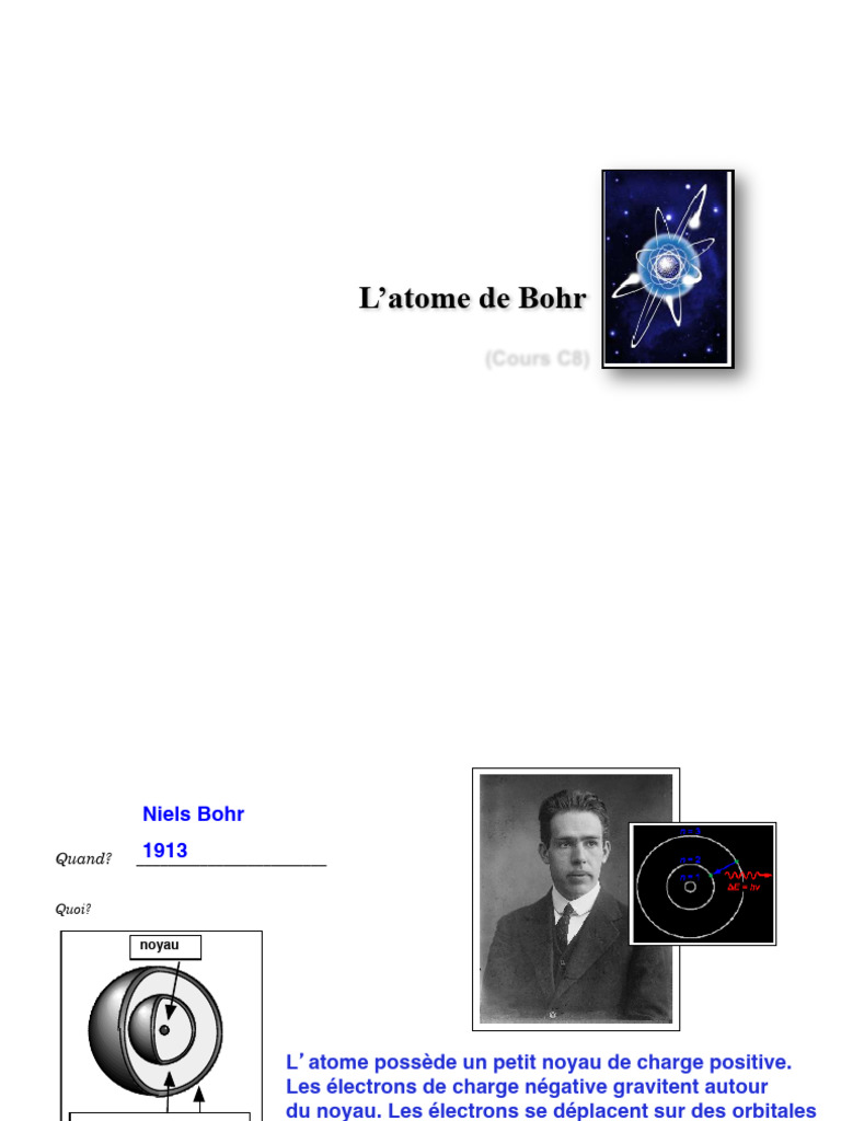 L'atome de Bohr | PDF