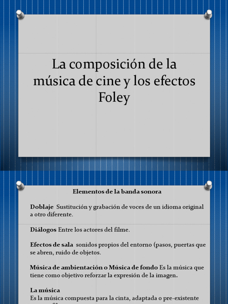 Composición de La Música de Cine y Efectos Foley | PDF