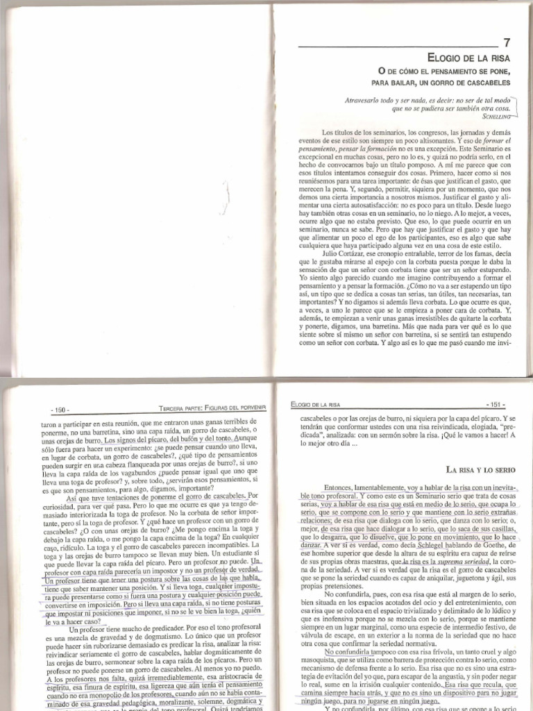 Elogio de La Risa - Larrosa | PDF