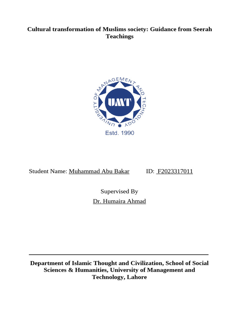 Cultural and Social Transformations in Modern Muslim States Under ...