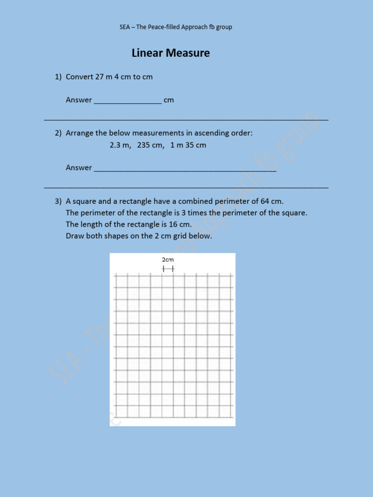Ad 1 - Linear Measure Paper 1 | PDF