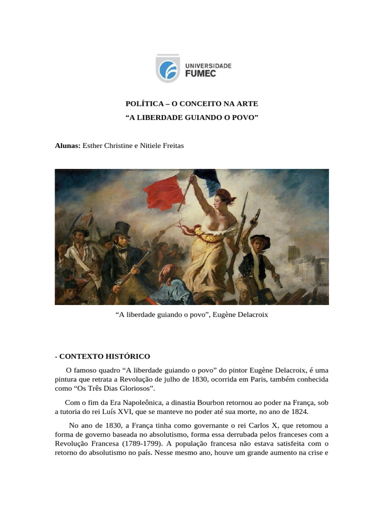 A liberdade guiando o povo | PDF