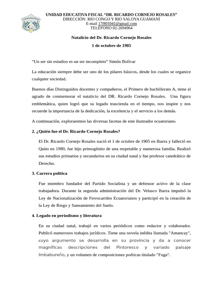 Natalio Dr. Ricardo Cornejo | PDF Natalio Dr. Ricardo Cornejo | PDF