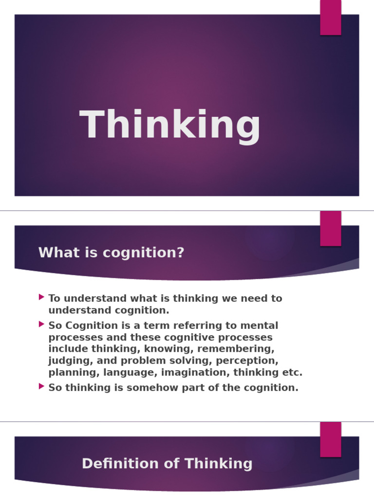 Thinking | PDF