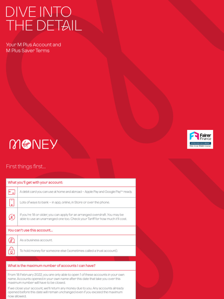 Virgin Money Current Account Terms | PDF | Interest | Cheque