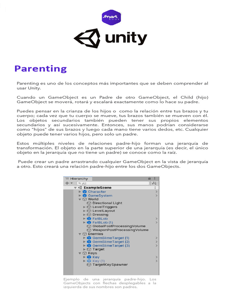 4.8 Objetos Padre e Hijo en Unity | PDF