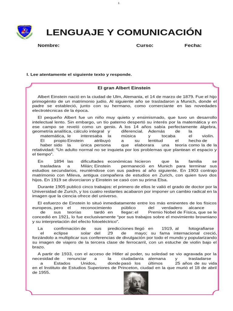 Guía Simce Lenguaje | PDF