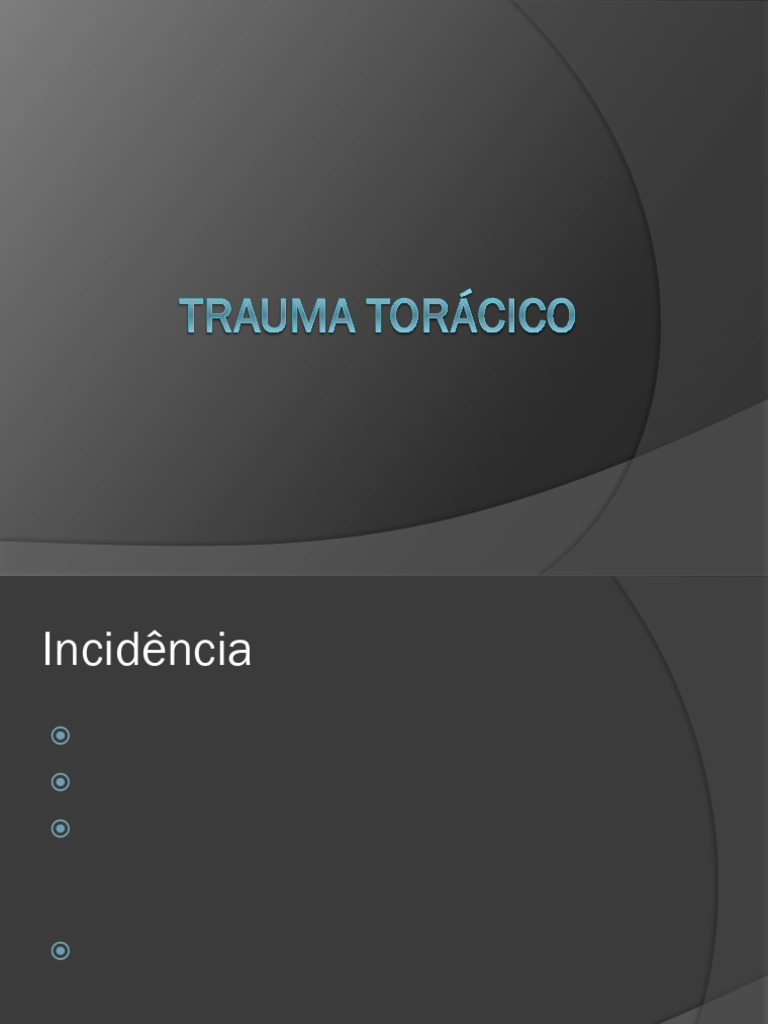 Trauma Torácico | PDF