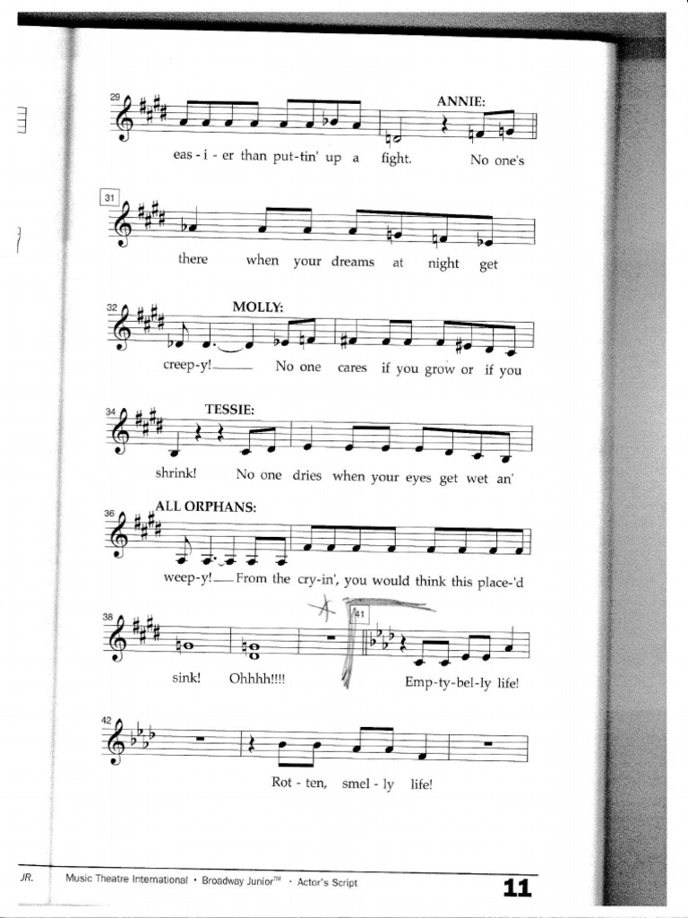 Annie Audition Sheet Music | PDF