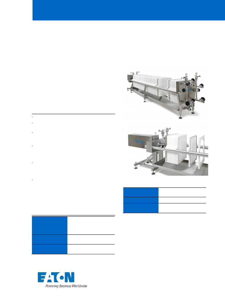 Eaton BECO INTEGRA PLATE 800 EP TechnicalDataSheet EN | PDF