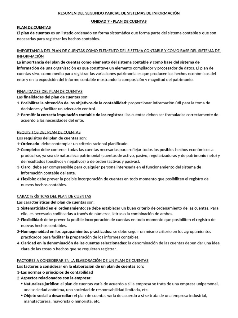 Resumen Del Segundo Parcial de Sistemas de Información (Más Resumido) | PDF