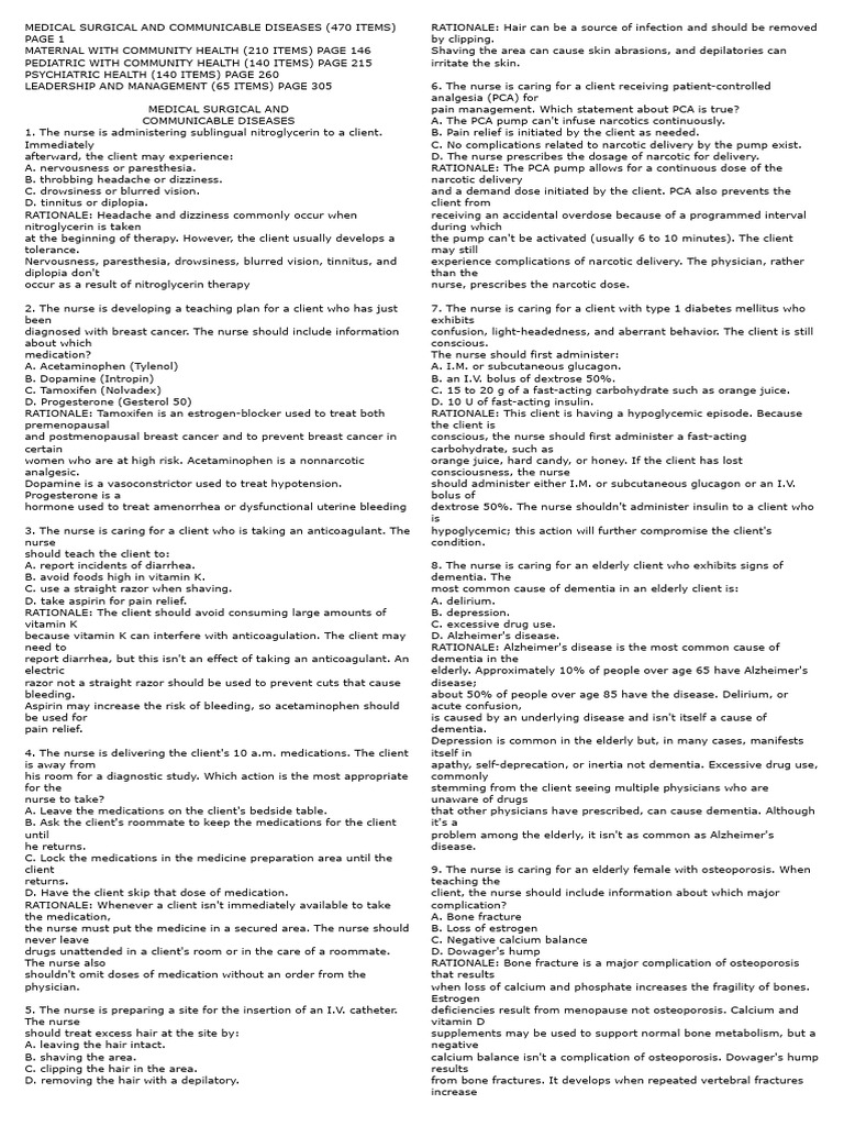 Questions With Rationale | PDF