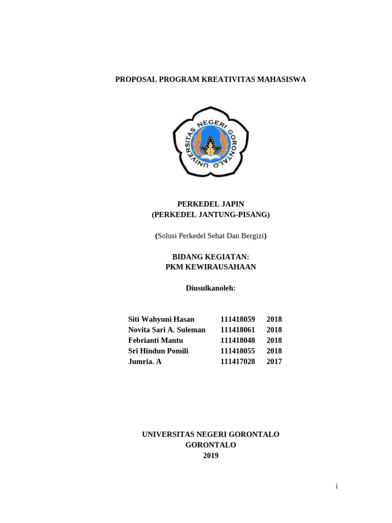daftar isi proposal | PDF