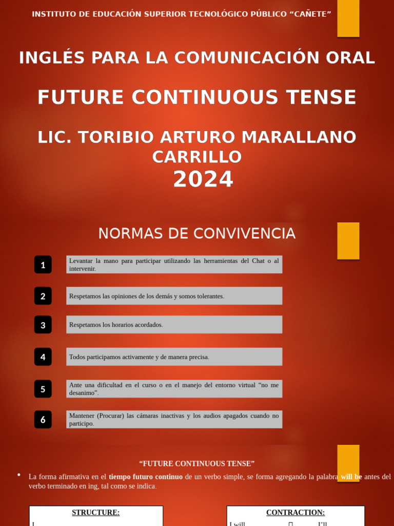 Future Continuous Tense | PDF