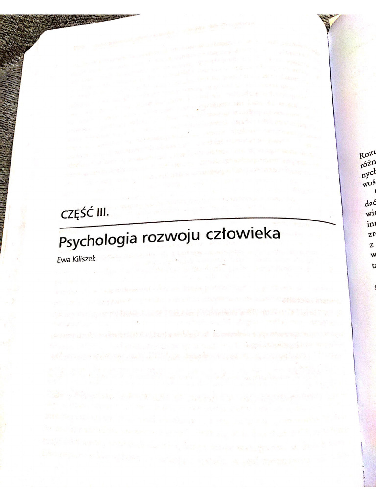 Psychologia Rozwoju Człowieka Książka | PDF