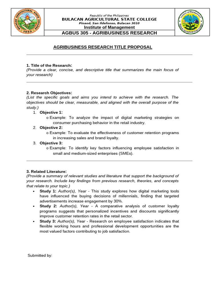 Title-Proposal-Template | PDF