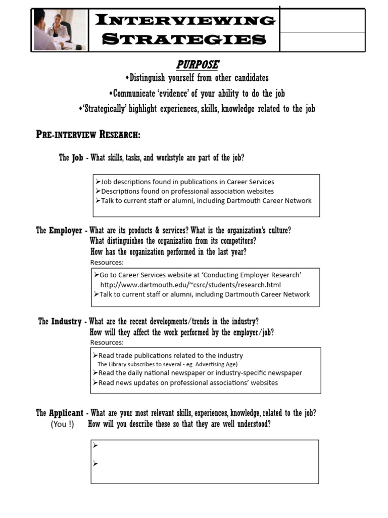 Interviewing Strategies Guide | PDF