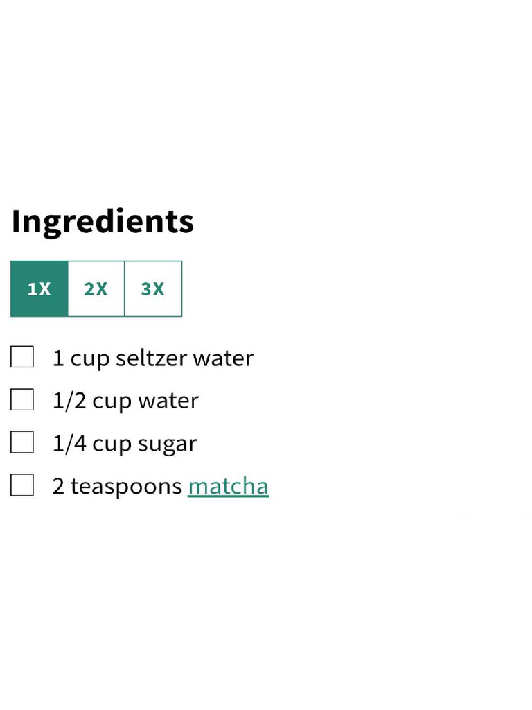 Matcha - Soda Recipe | PDF