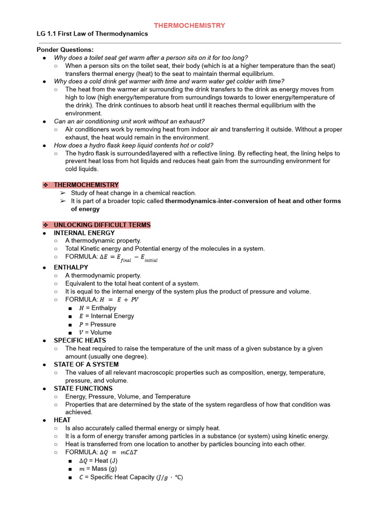 Chemistry Grade 10 (1st Quarter) | PDF