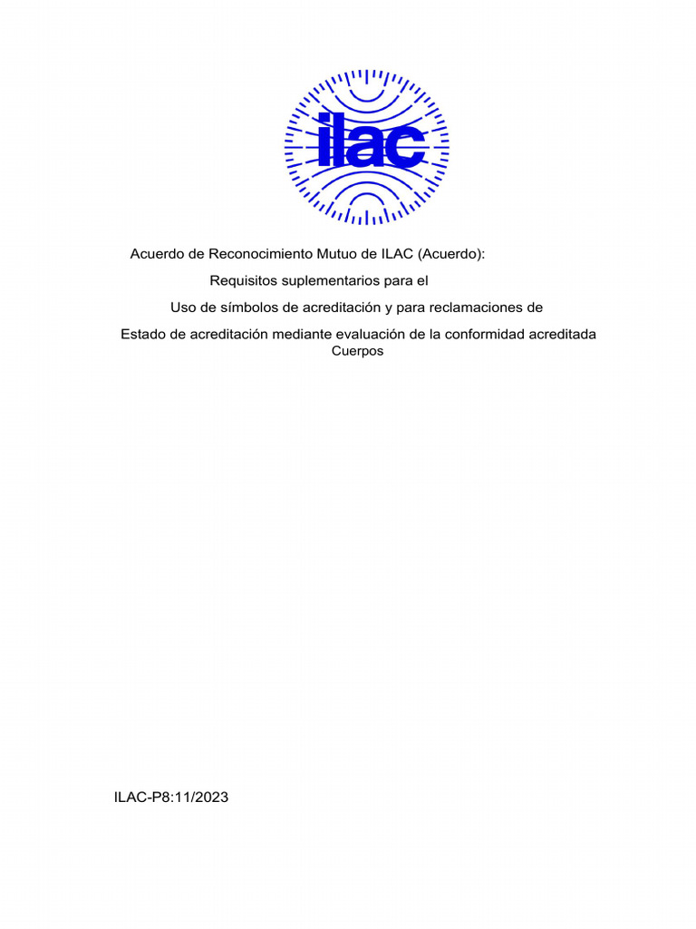 De-29 Ilac - P8 - 11 - 2023 | PDF
