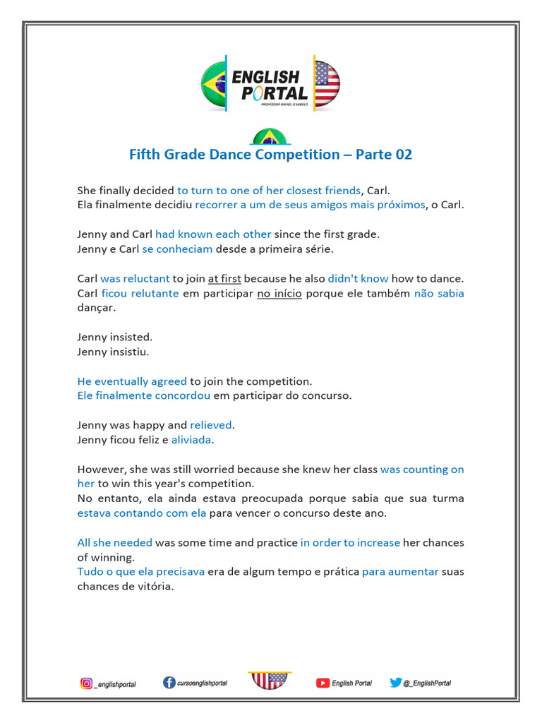 Fifth Grade Dance Prep with Carl | PDF