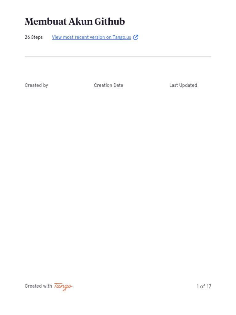 Membuat Akun Github | PDF