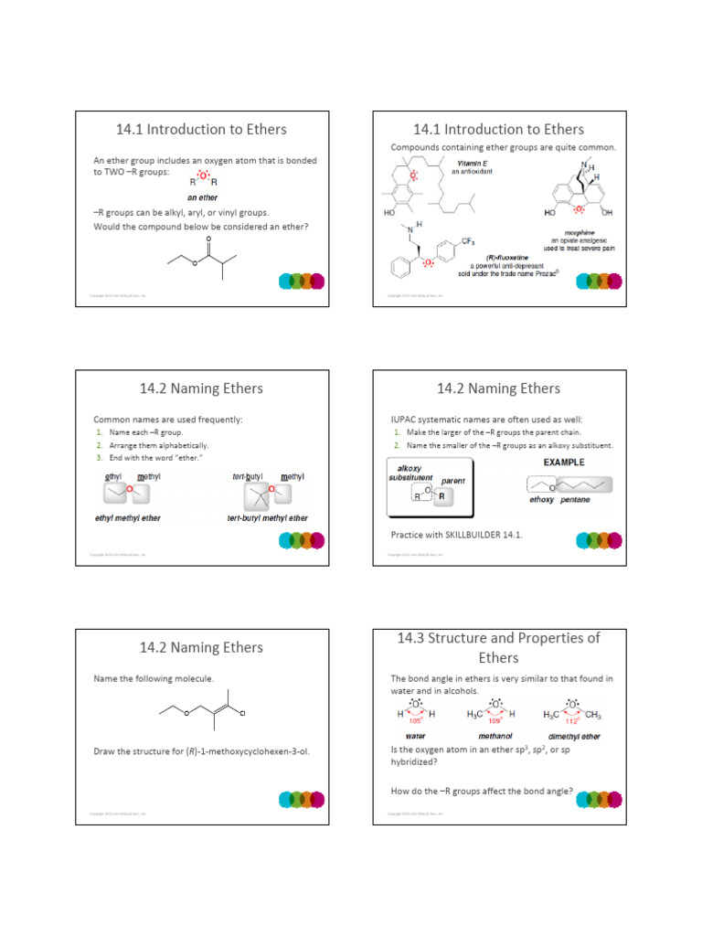 Ch14 Ethers | PDF