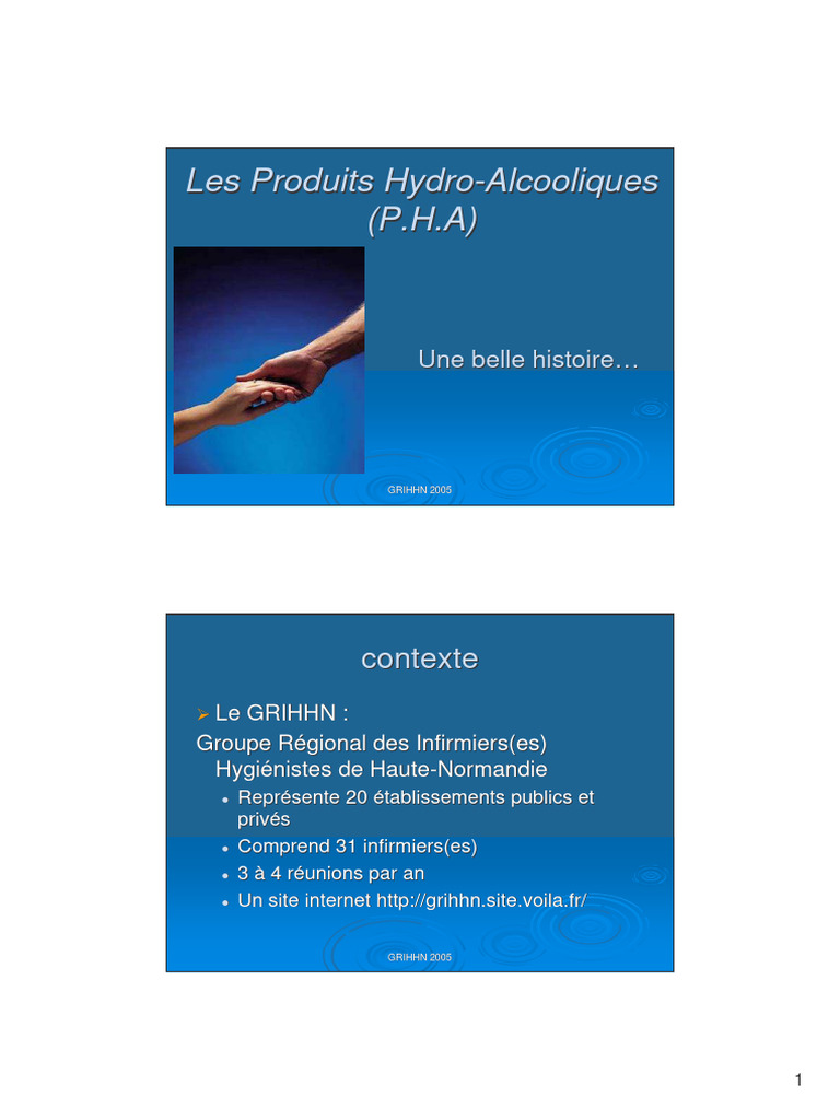 Les Produits Hydro Alcooliques | PDF
