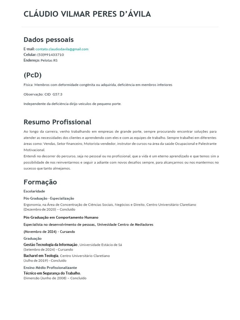 Curriculo 2024. | PDF