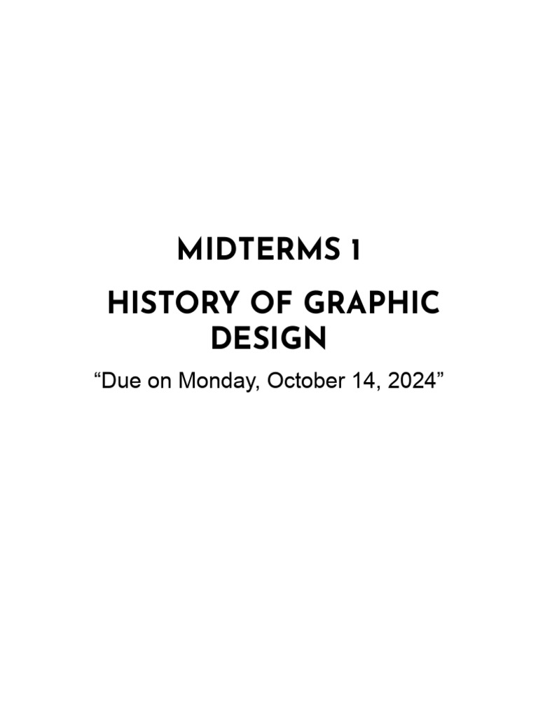 Midterm History of Graphic | PDF