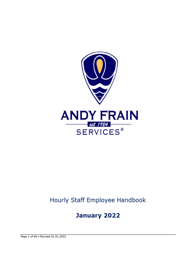 Andy Frain Employee Handbook | PDF