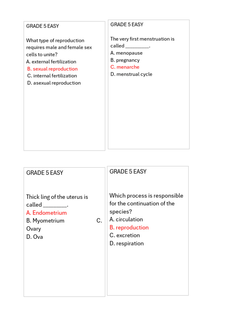 GRADE 5 QUESTIONS | PDF