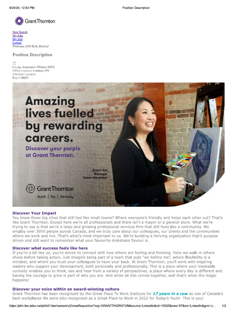 Job Posting GT | PDF