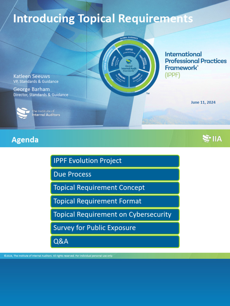 Cybersecurity Topical Requirement For June 11 Webinar | PDF