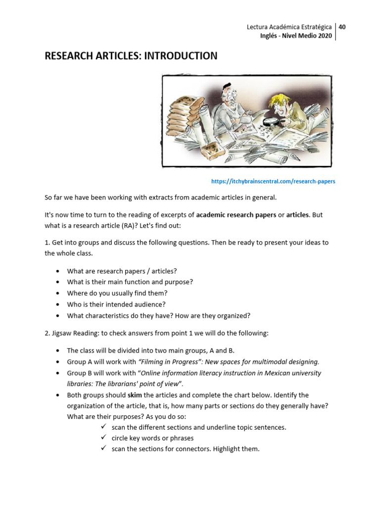 Guide Working With RA - INTRO 2020 | PDF