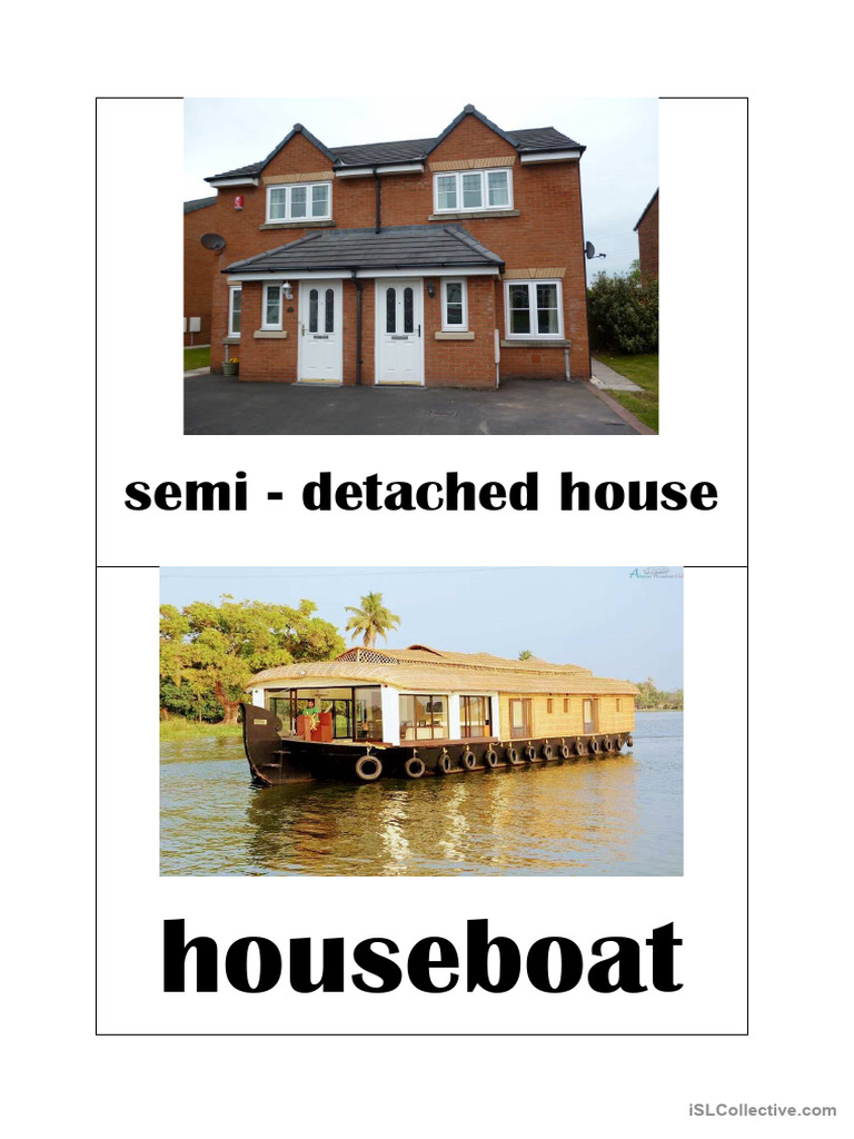 Types of House Flashcard | PDF