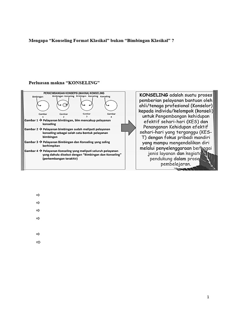 Materi Konseling Format Klasikal | PDF