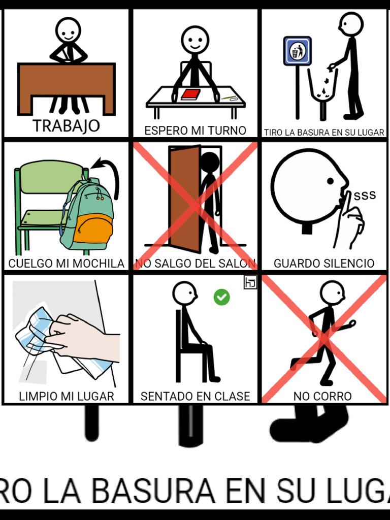 Tarjetas de Pictogramas ESCUELA | PDF