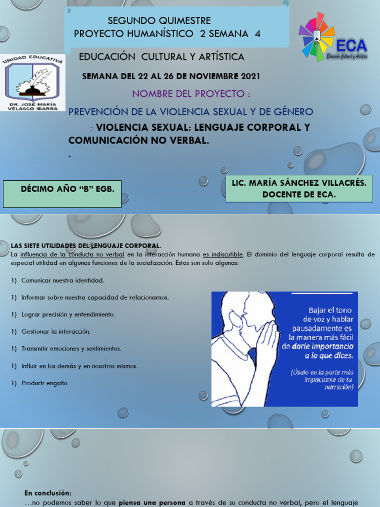 10mo - Eca Proyecto 2 Sem.4 Quimestre 2 | PDF